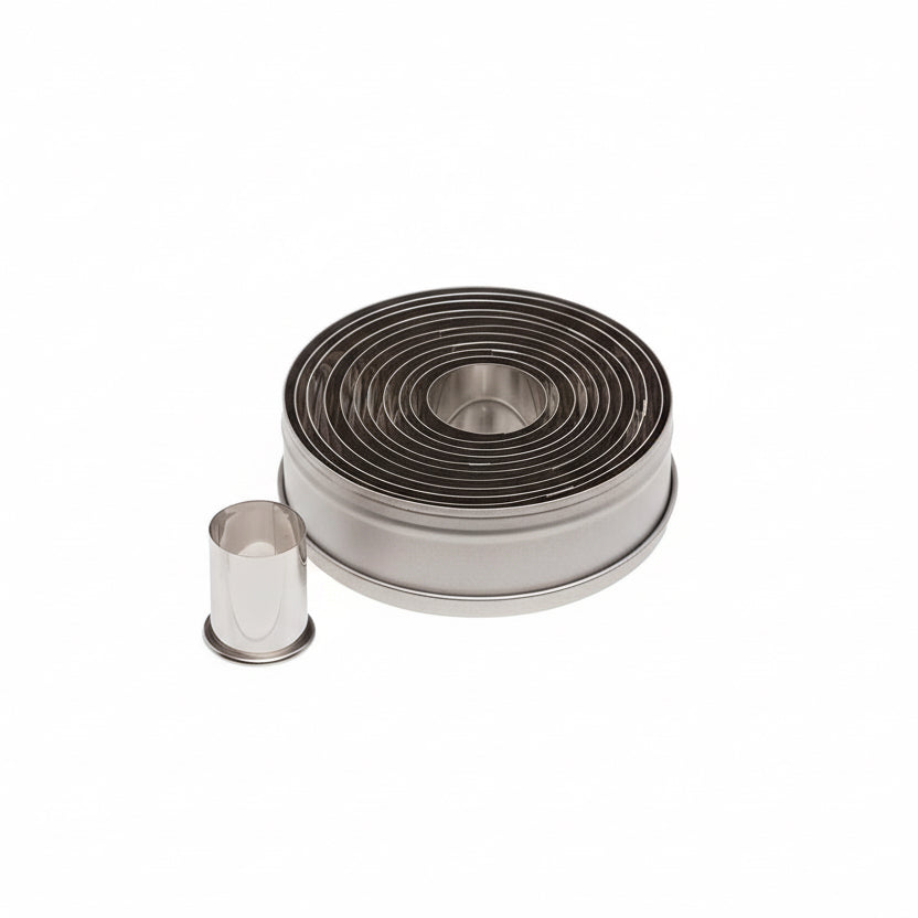 Plain Round Metal Cutter Set of 11 ATECO – Cake & Craft Supply Shop