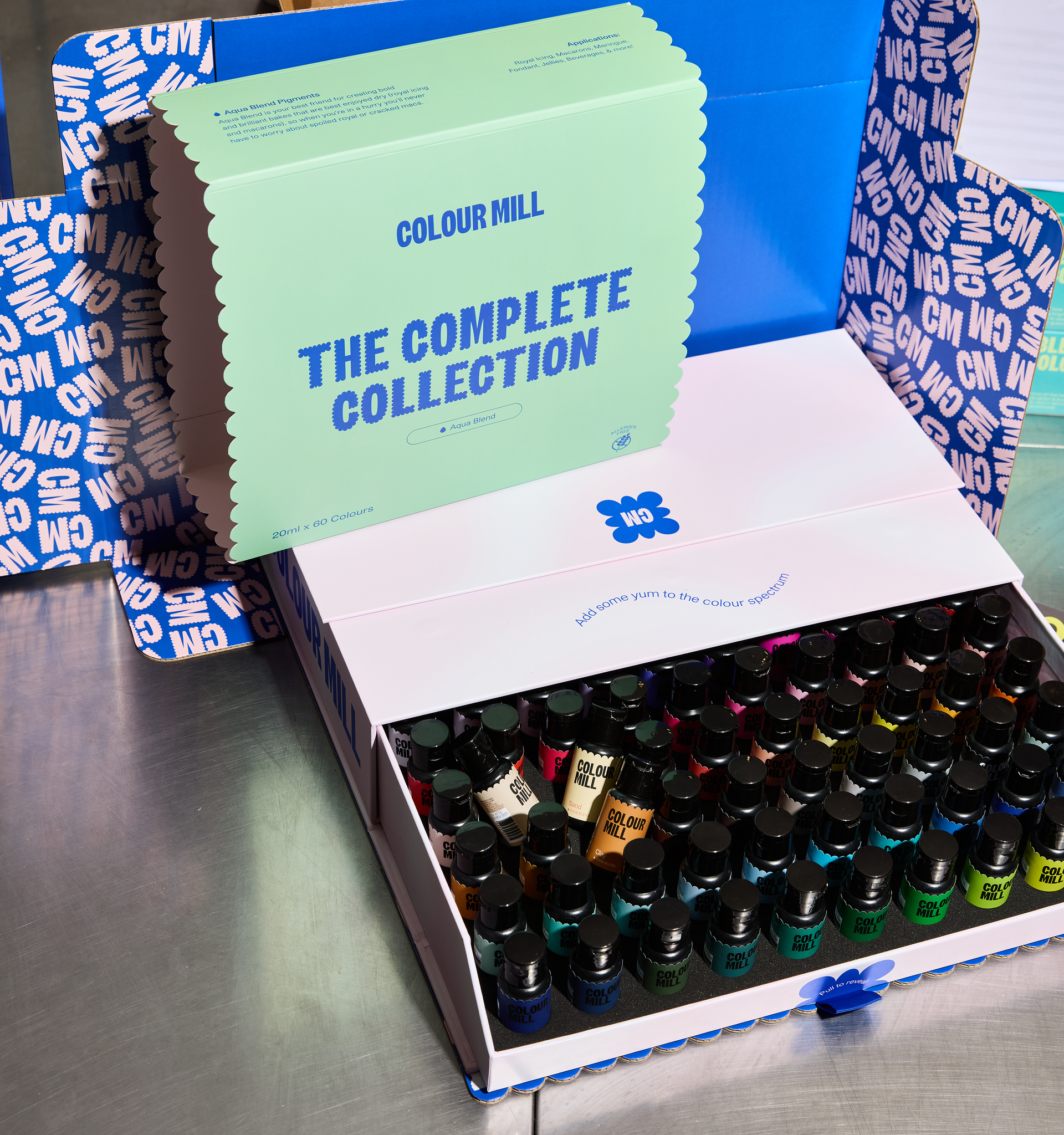 Complete Collection Aqual-Blend Pack/60 Colour Mill – Cake & Craft ...
